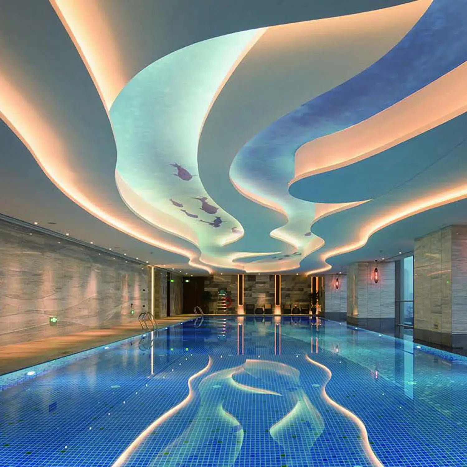 Swimming Pool - O - RHEA Beautiful Home Lighting